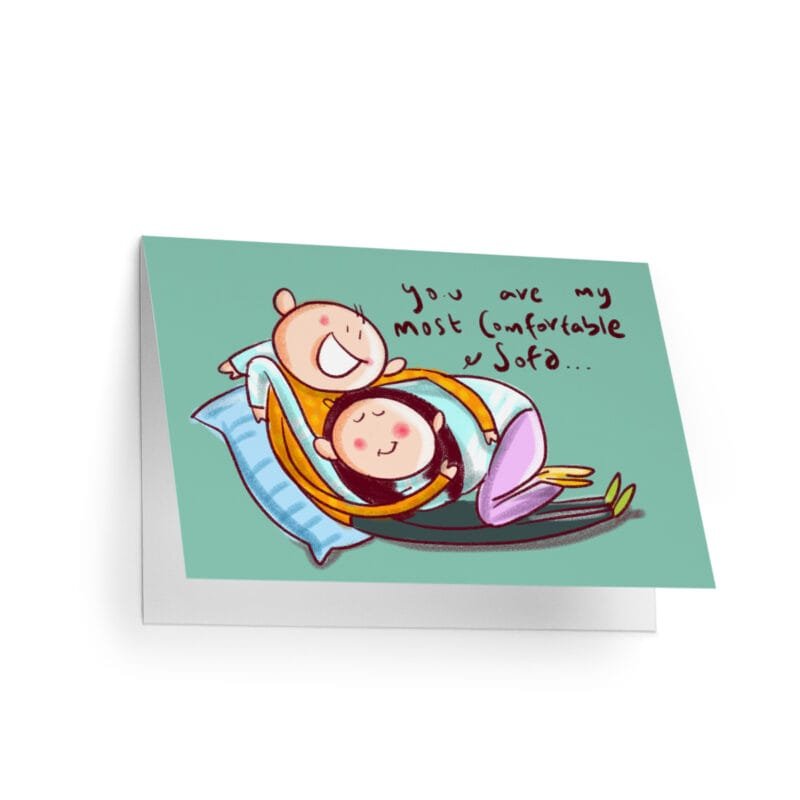 Buy COMFORTABLE SOFA - Greeting Cards Online | Doodle Monk