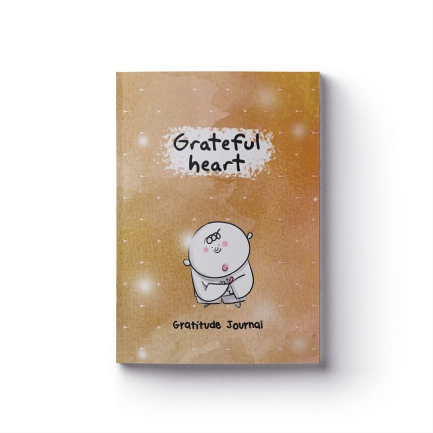Buy Grateful Heart - A5 Gratitude Journal for 30 Days Online | Doodle Monk